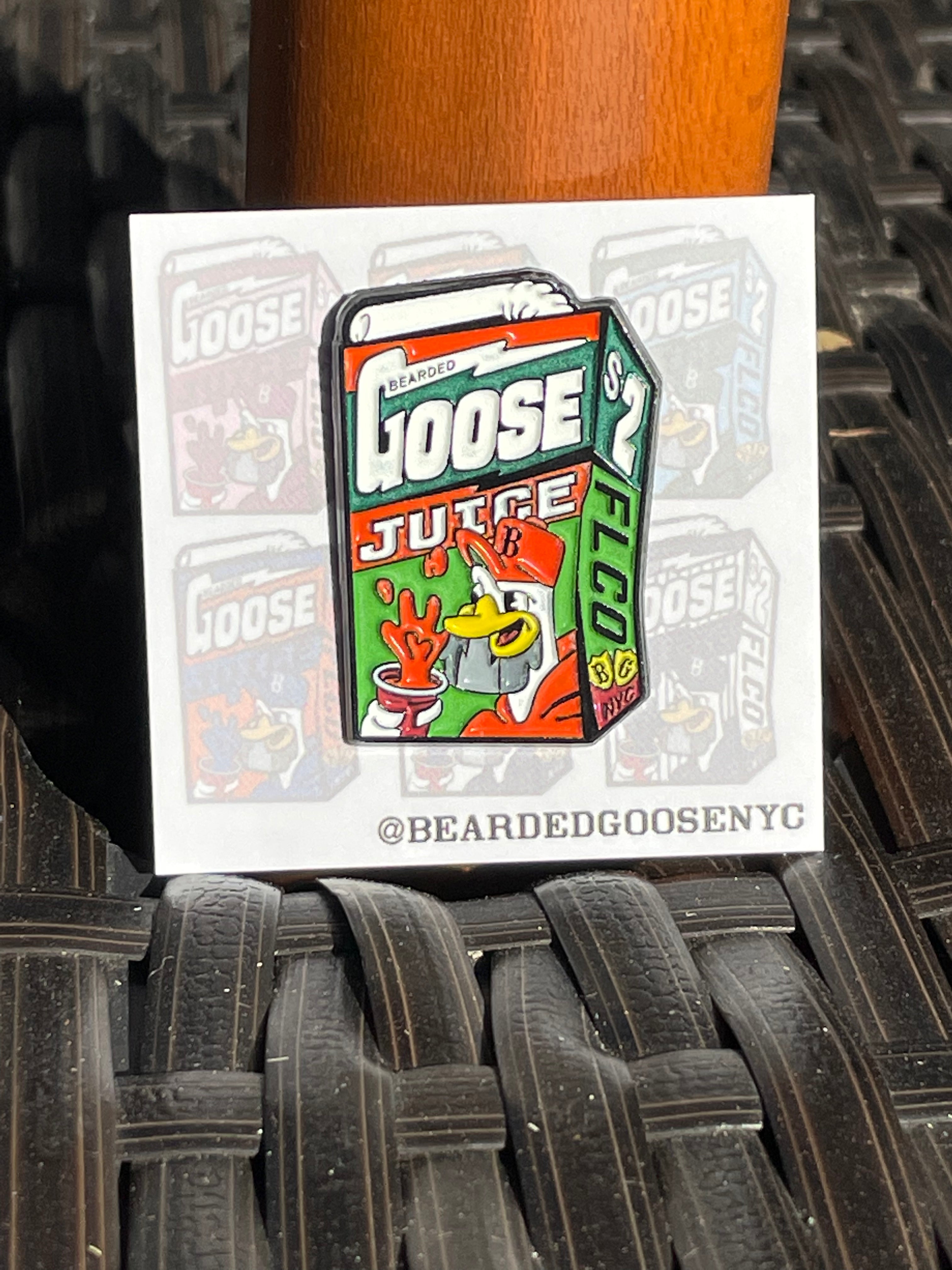 Goose Juice Enamel Pin (See Flavors) – Bearded Goose NYC